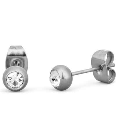 Srebrni majhni uhani - GLAMI.si