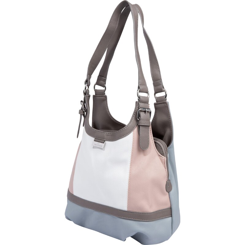 TOM TAILOR Torba za čez ramo 'Juna' dimno modra / temno siva / staro ...