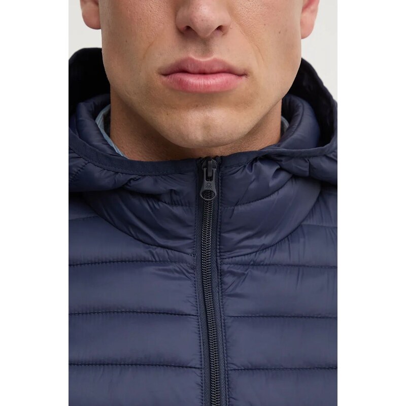 Jakna United Colors of Benetton moška, mornarsko modra barva, 2BA2UN02O ...