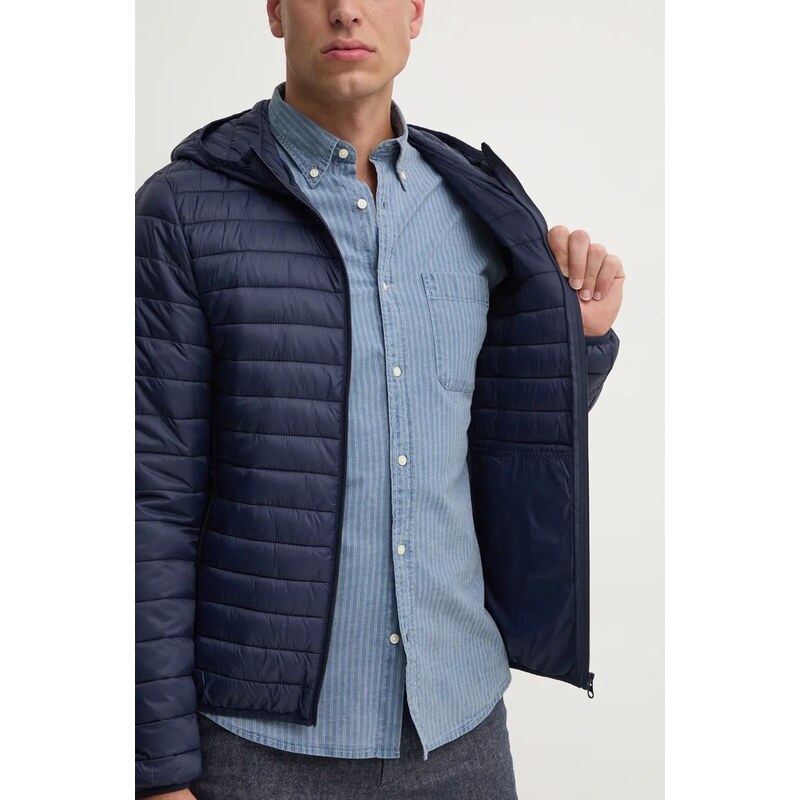 Jakna United Colors of Benetton moška, mornarsko modra barva, 2BA2UN02O ...