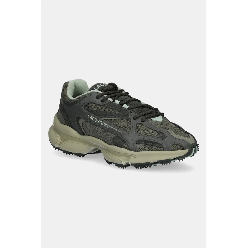 Superge Lacoste L003 2K24 moške, zelena barva, 49SMA0008 - GLAMI.si